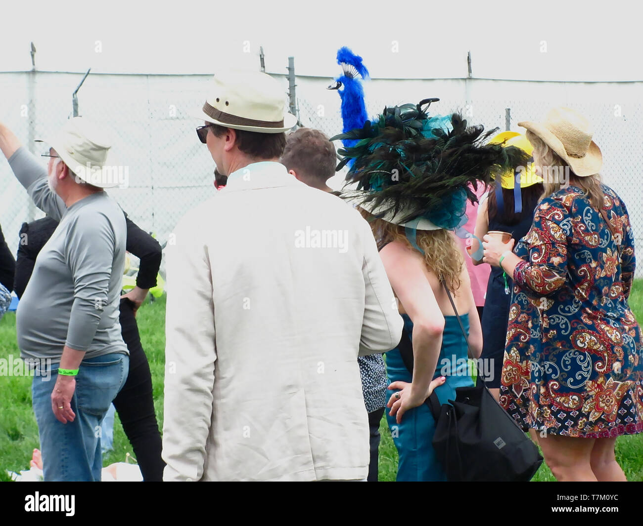 Kentucky Derby Infield track at 145th Churchill Down with people Stock ...