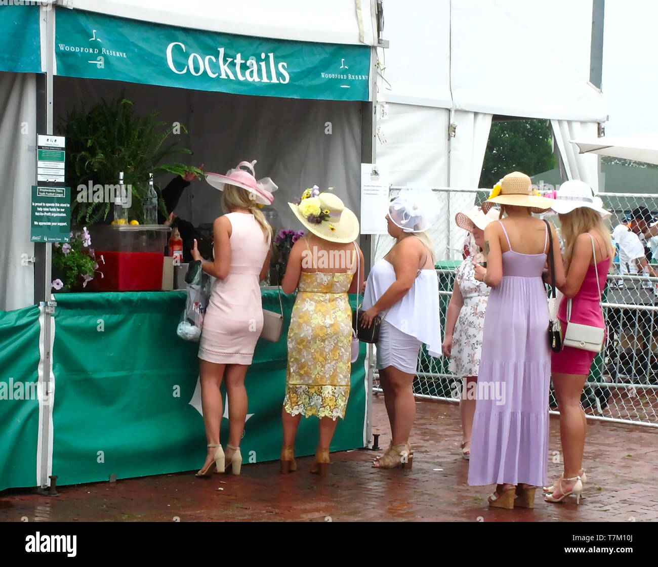 Kentucky Derby Infield track at 145th Churchill Down with people Stock ...
