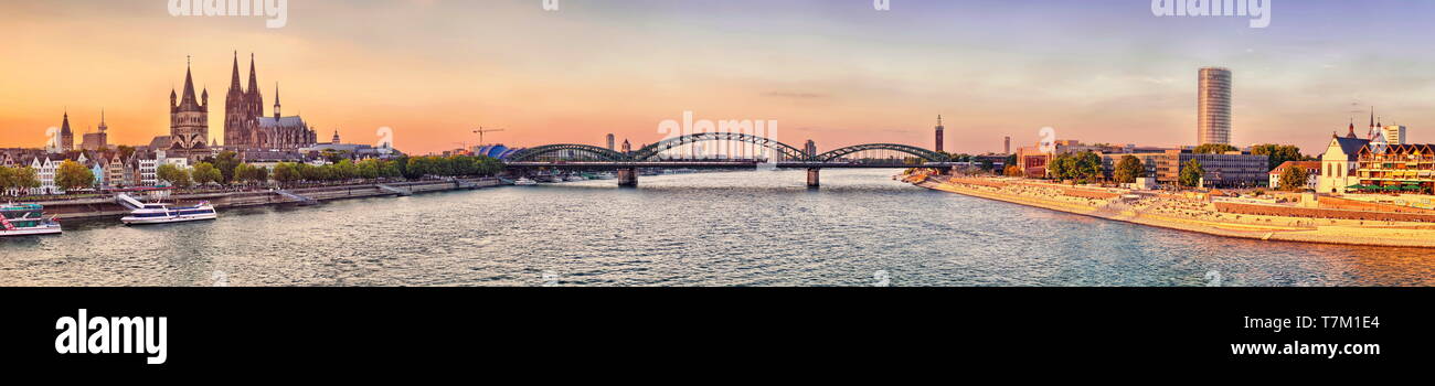 cologne cathedral panorama germany Stock Photo - Alamy