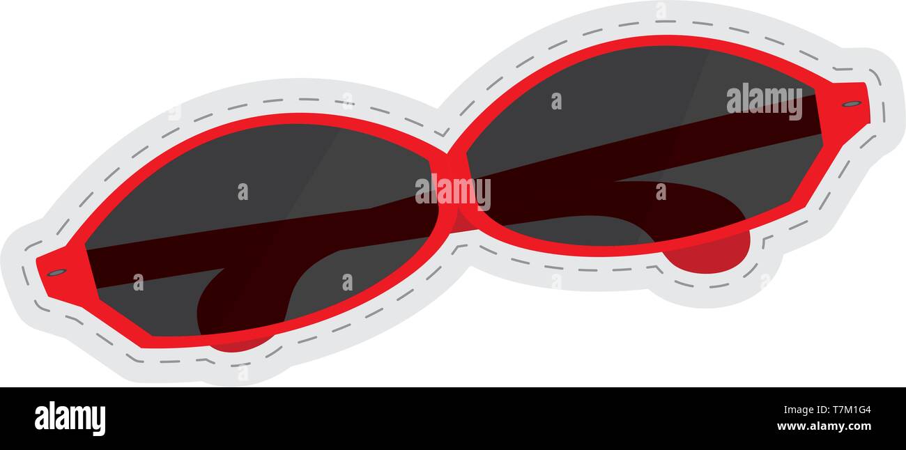 Sunglasses sticker Cut Out Stock Images & Pictures - Alamy