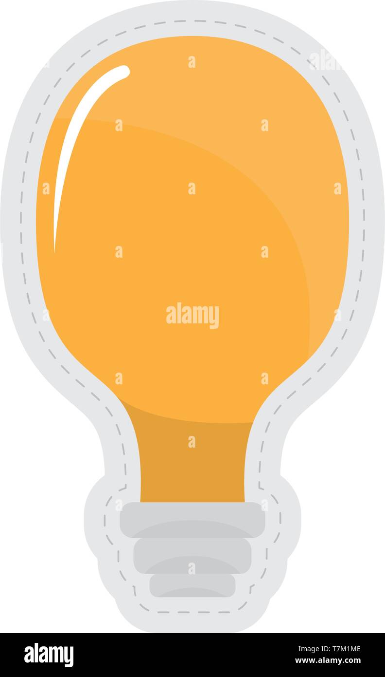 Lightbulb dotted sticker Stock Vector Image & Art - Alamy