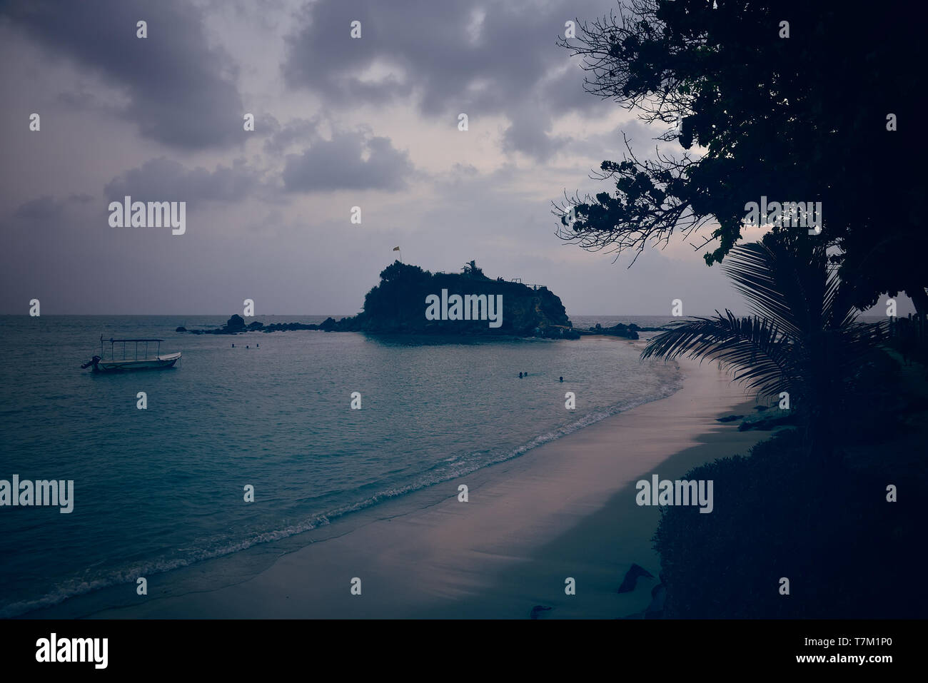 night over the ocean Stock Photo - Alamy