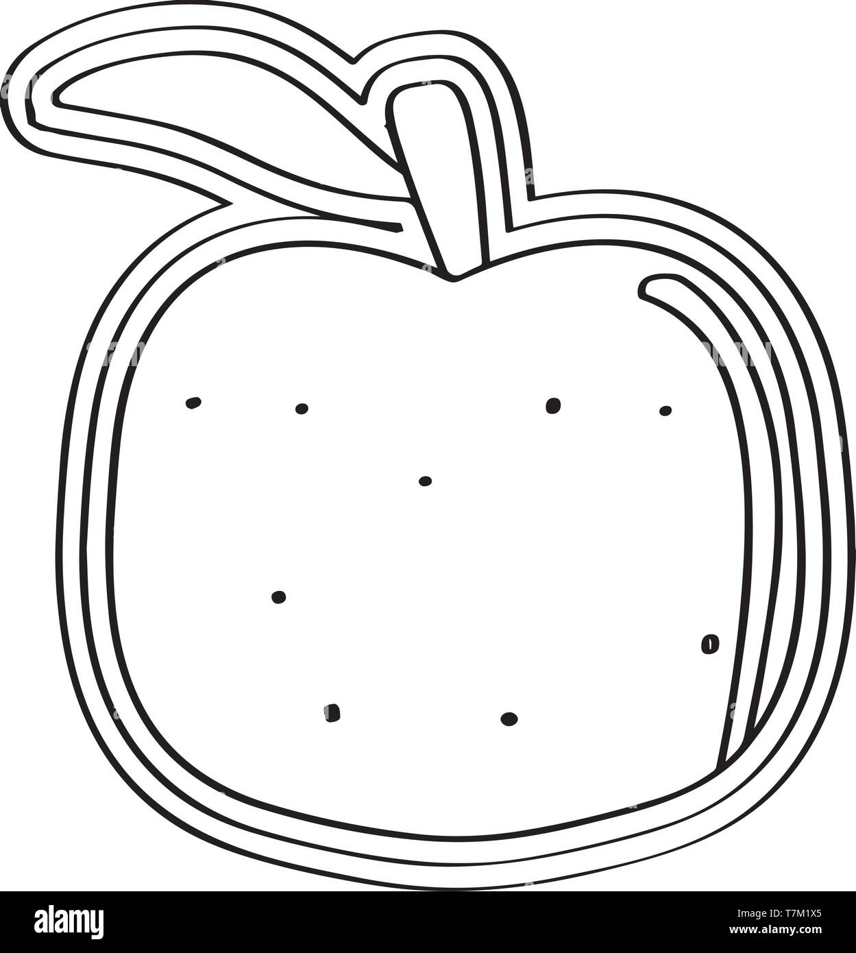 Apple icon dotted sticker Stock Vector Image & Art - Alamy