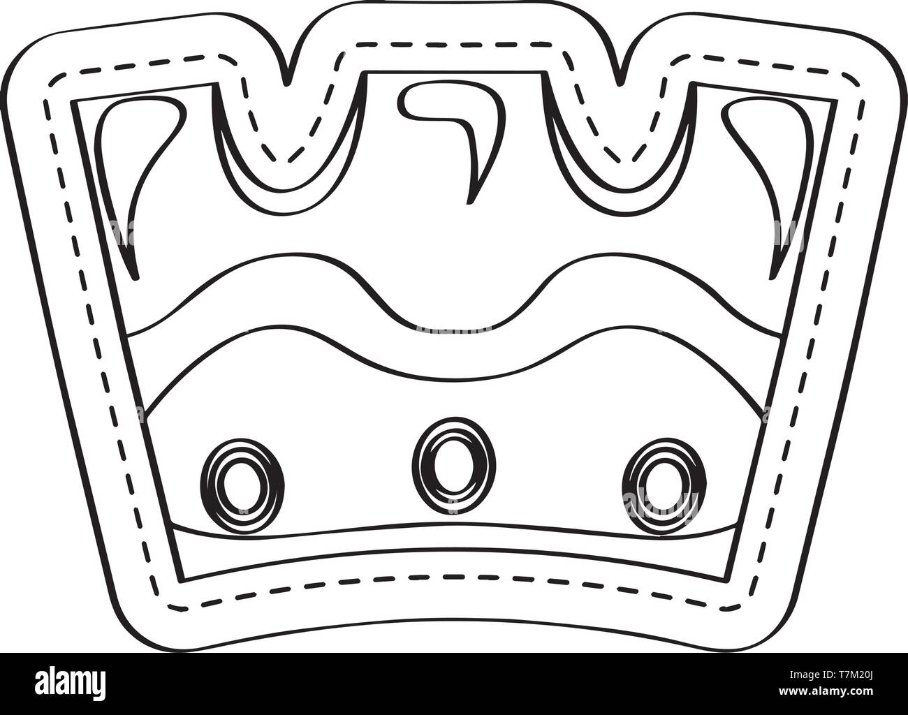 Crown icon dotted sticker Stock Vector Image & Art - Alamy