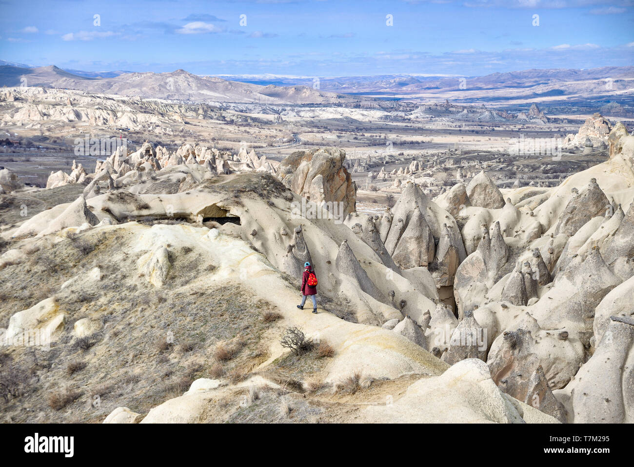 Beautiful landscape with strange mountains Stock Photo - Alamy