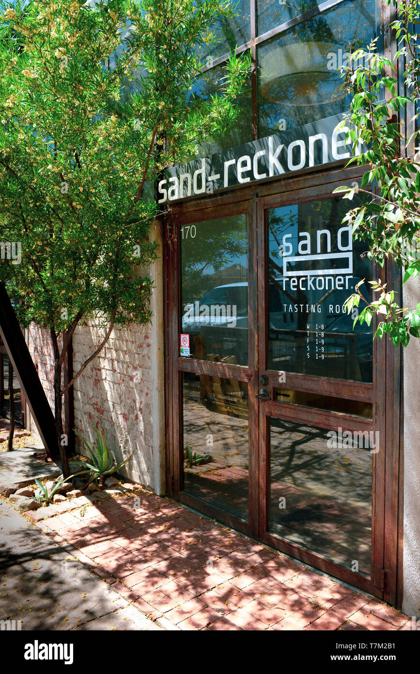 Entrance to the "Sand-Reckoner Tasting Room" on 7th Avenue, at the ...