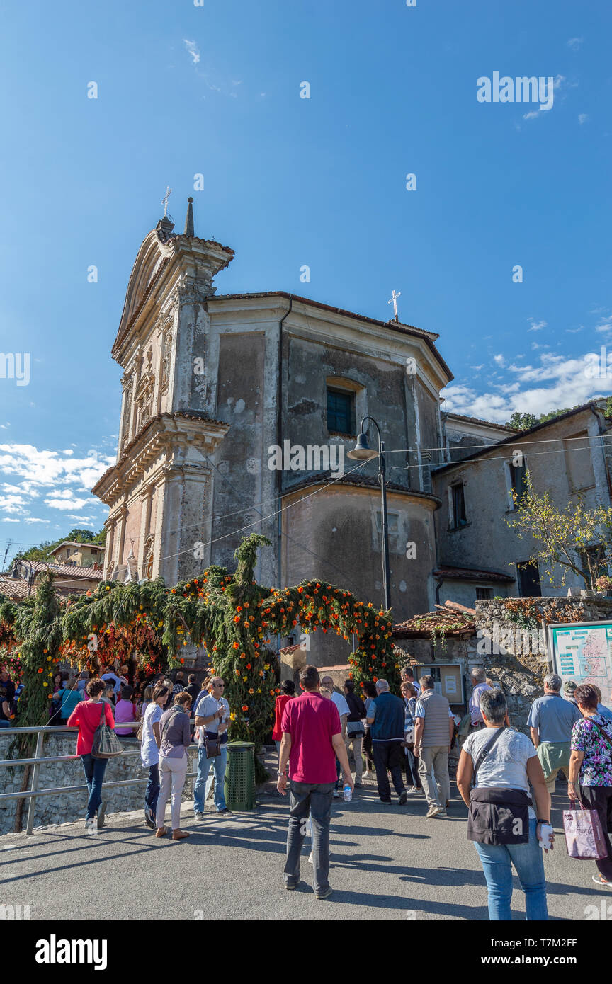 Monte Isola in the province of Brescia, Italy - September 20, 2015 ...