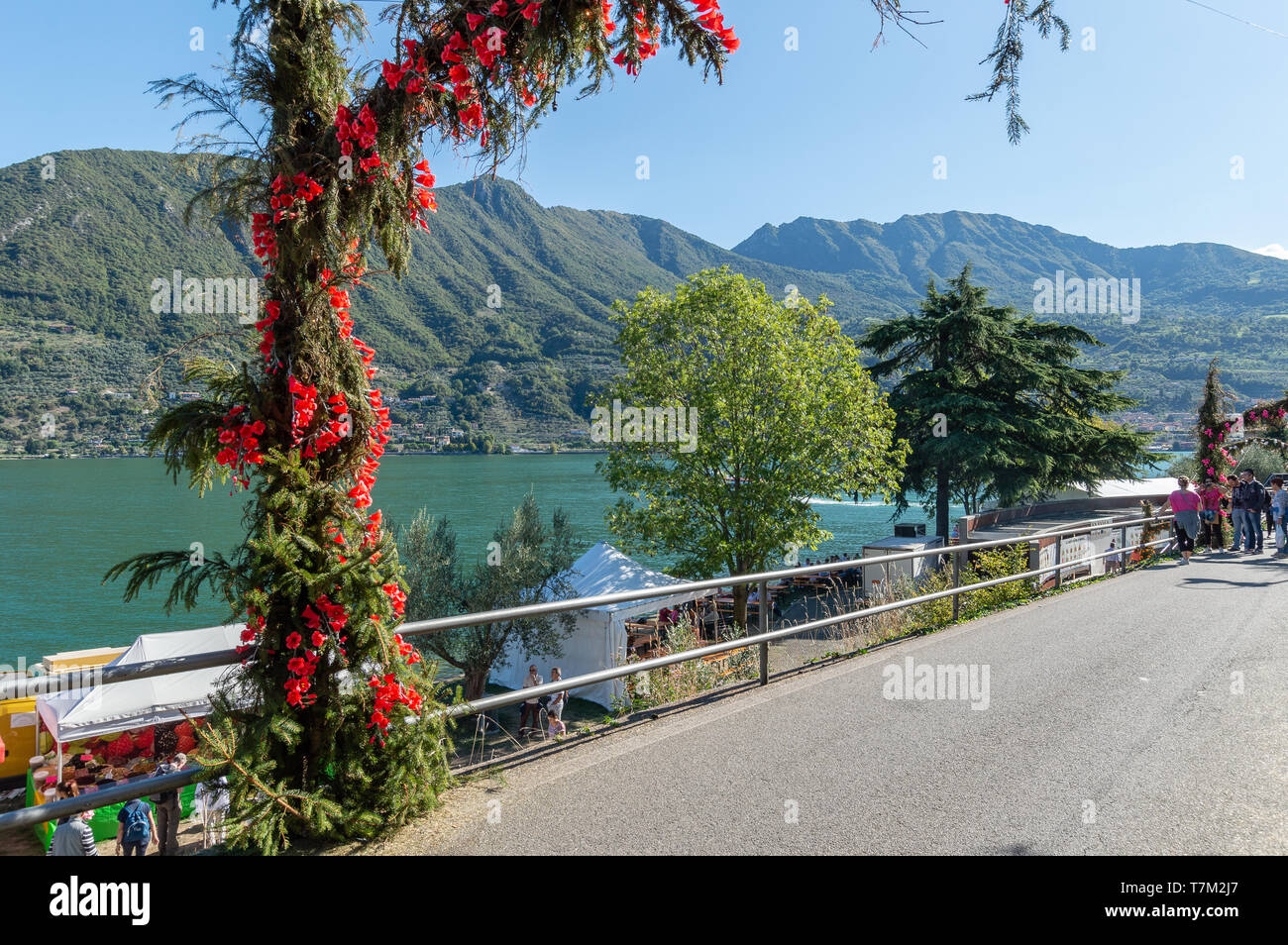 Monte Isola in the province of Brescia, Italy - September 20, 2015 ...