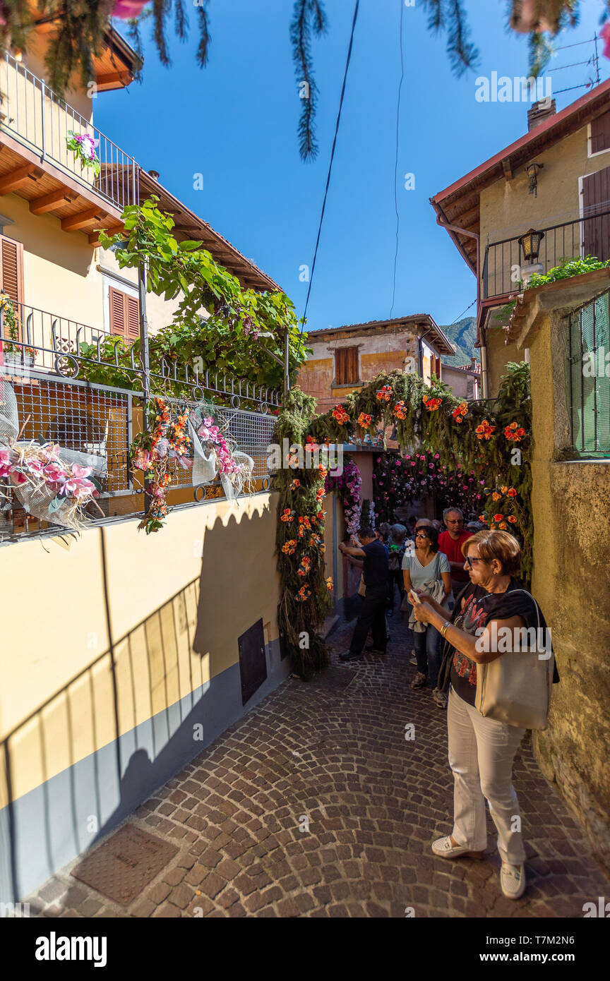Monte Isola in the province of Brescia, Italy - September 20, 2015 ...