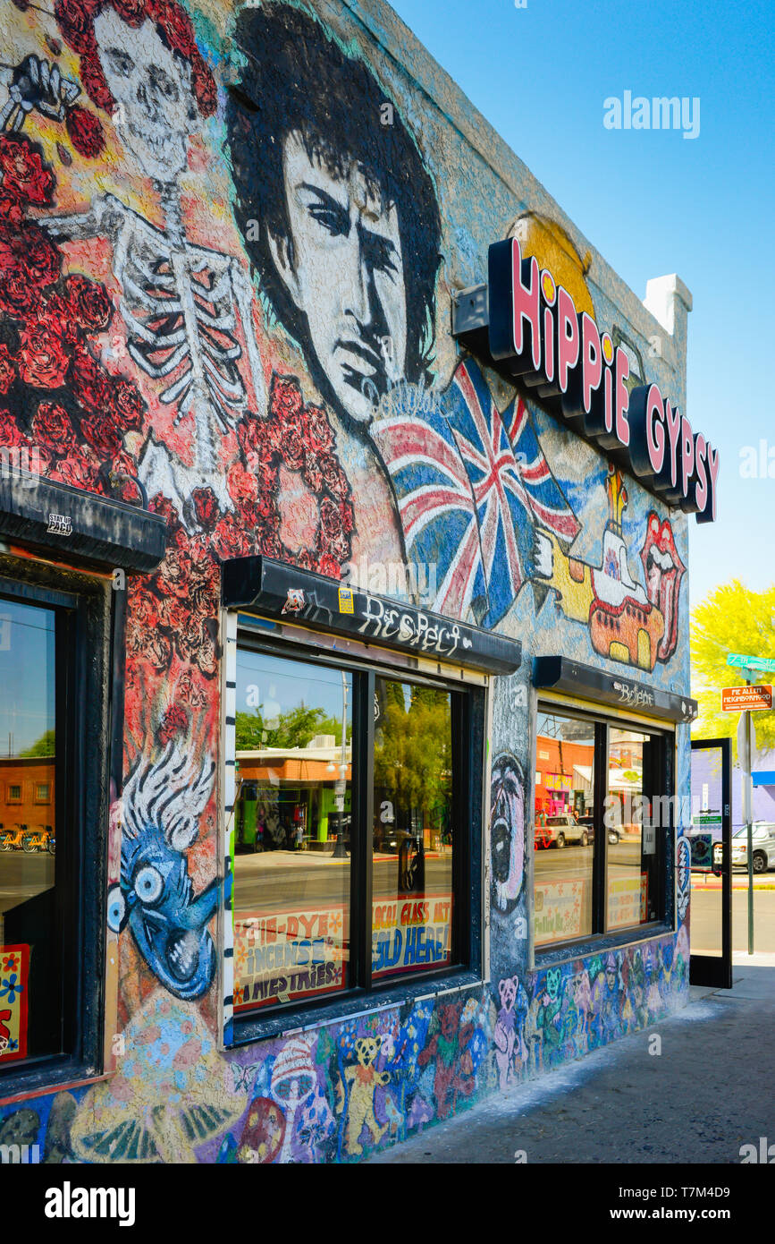 Cartoon hippie hi-res stock photography and images - Alamy