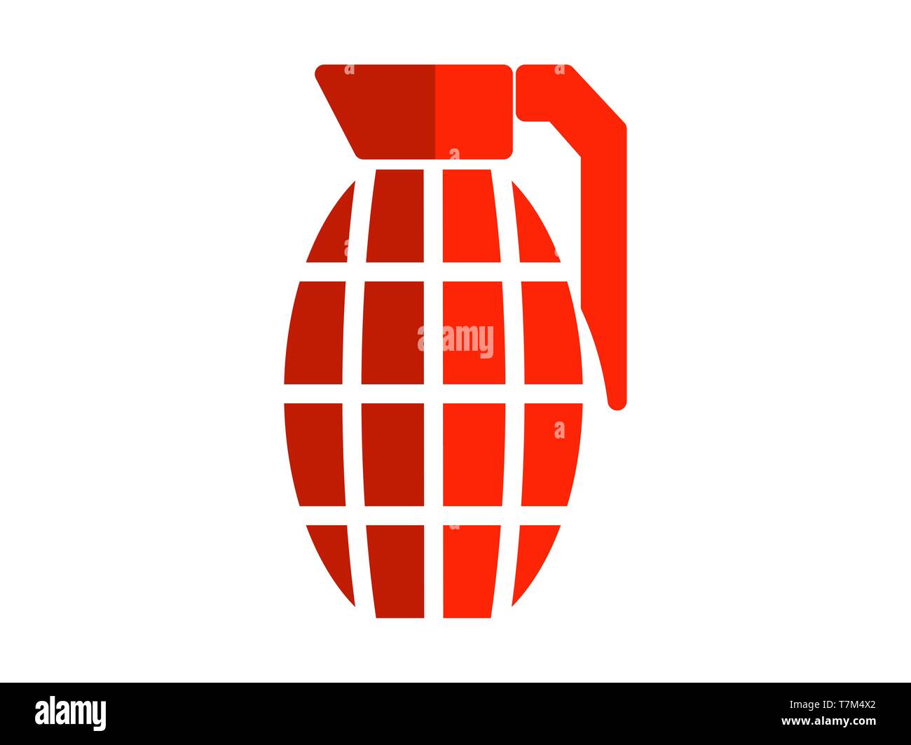 grenade flat icon. Element of grenade flat icon for mobile concept and ...