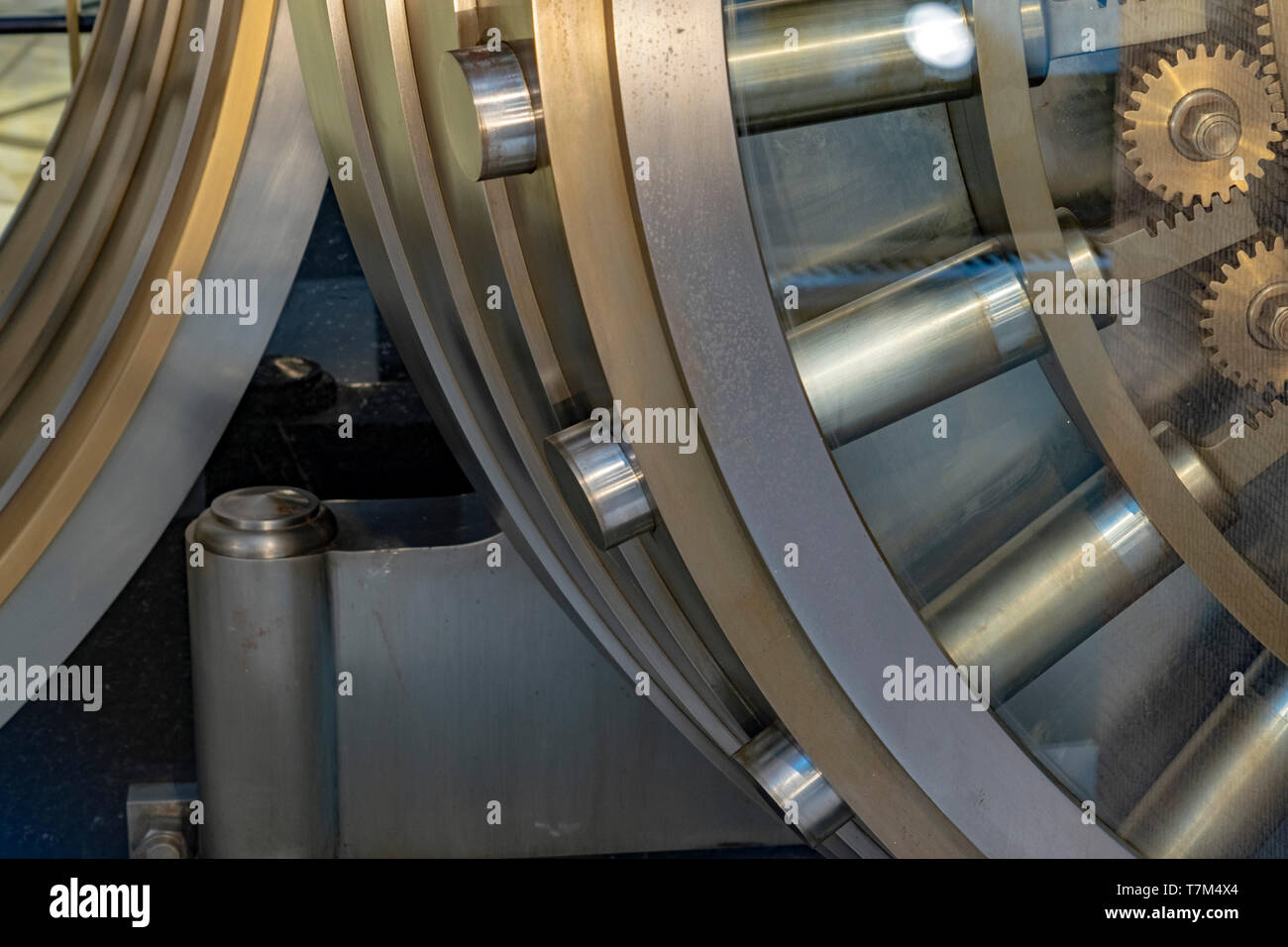 Huge safe detail close up Stock Photo - Alamy