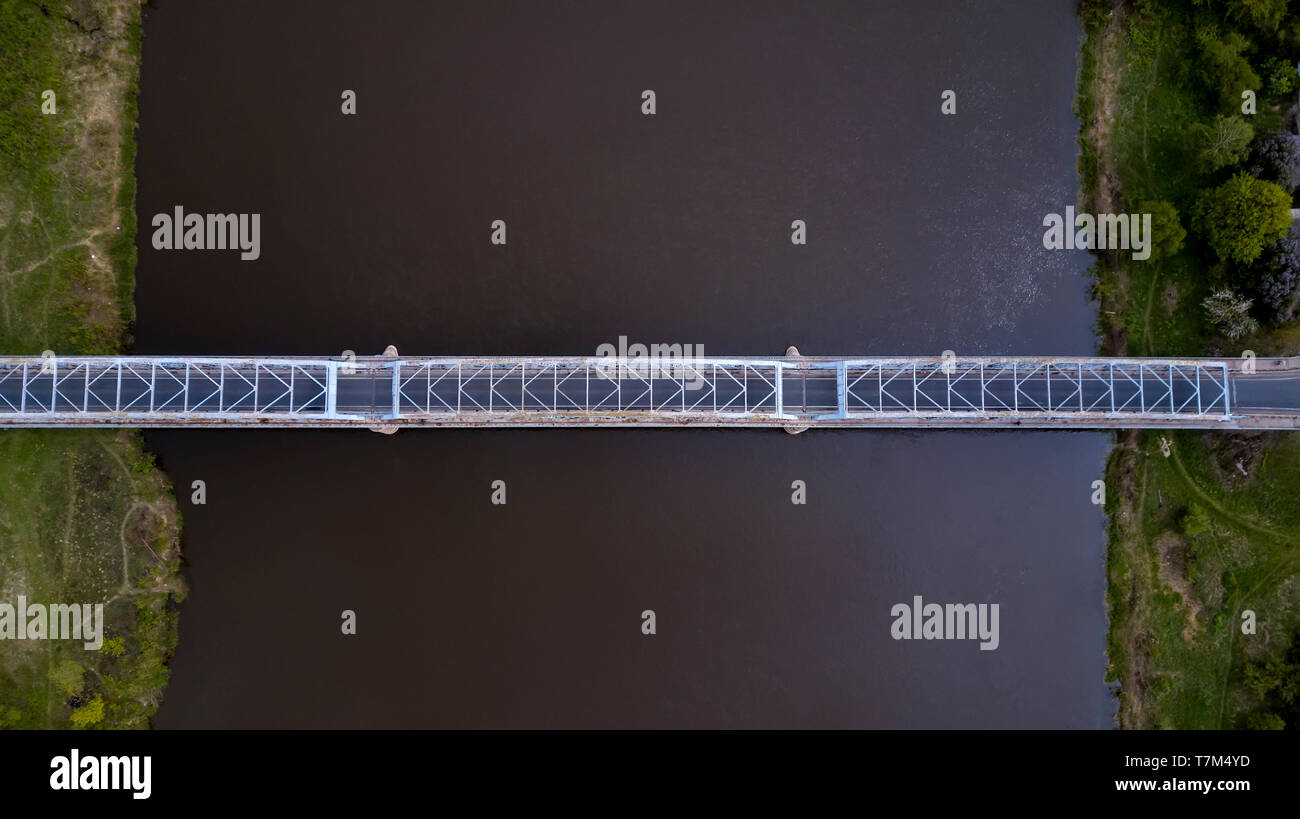 Bridge top view rail track hi-res stock photography and images - Alamy