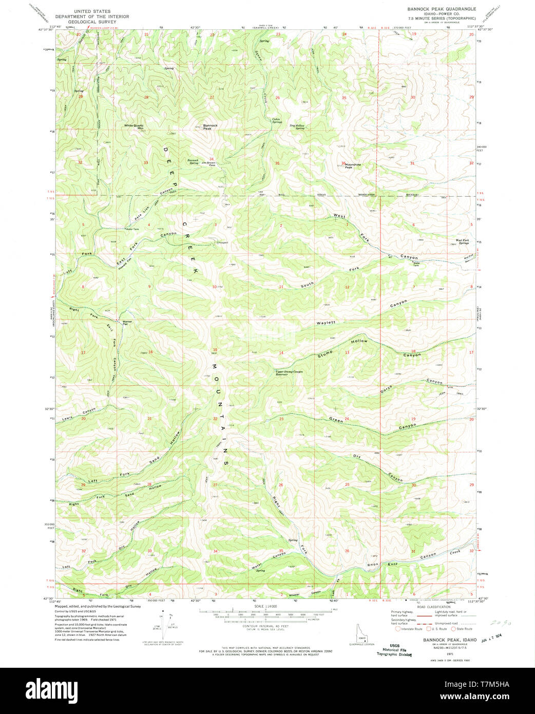 Map of bannock hi-res stock photography and images - Alamy