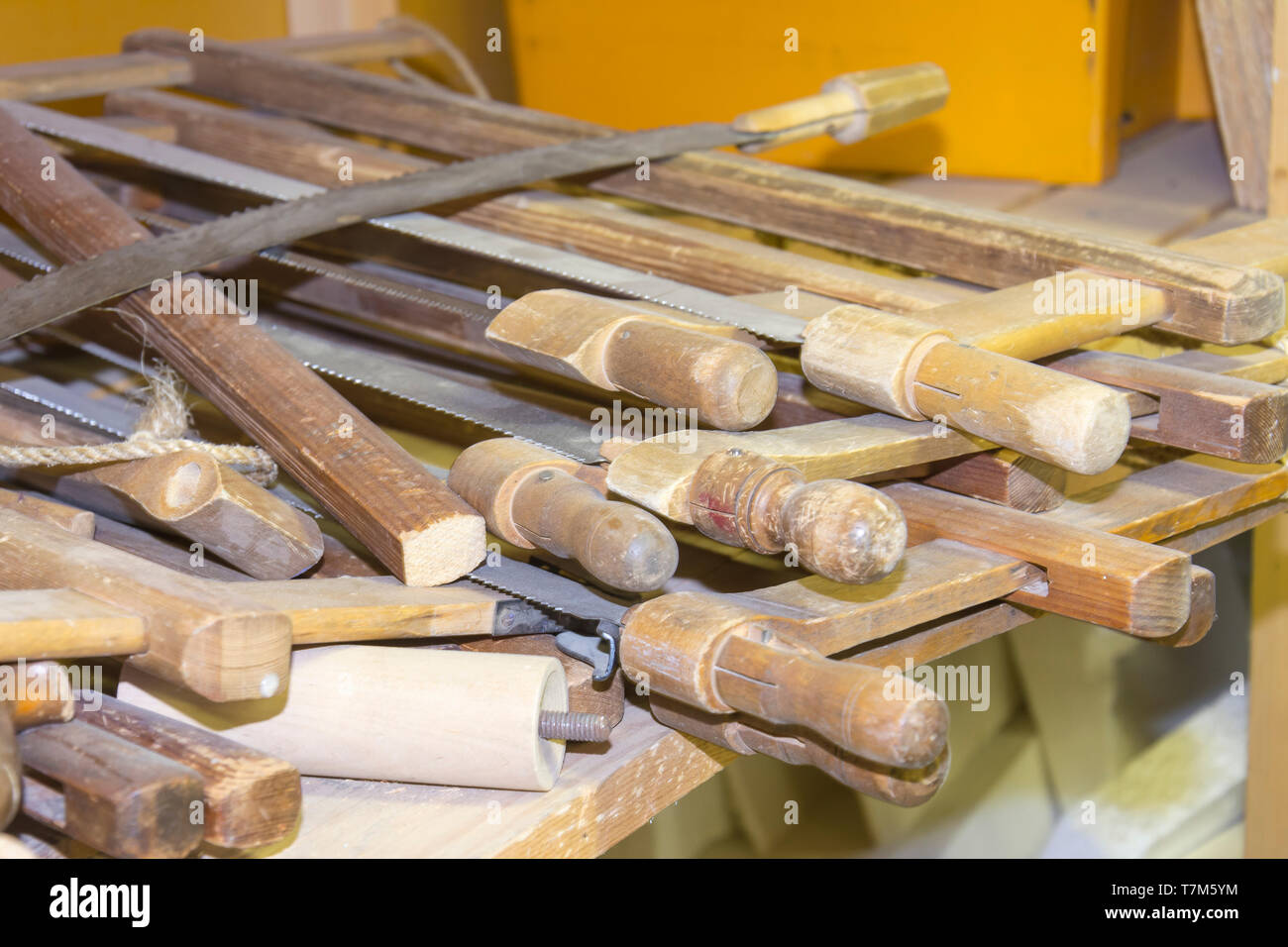 Old woodworking tools hi-res stock photography and images - Alamy