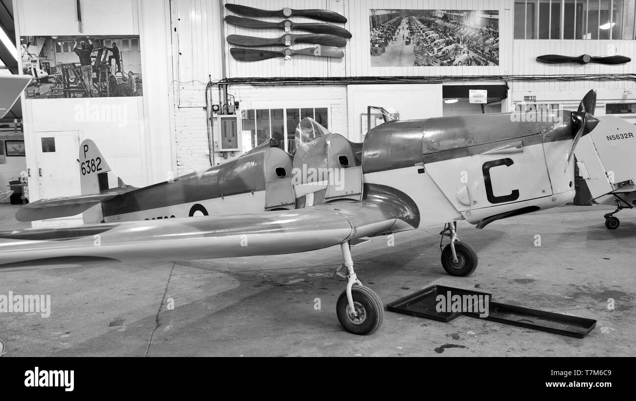 Miles magister monoplane Black and White Stock Photos & Images - Alamy