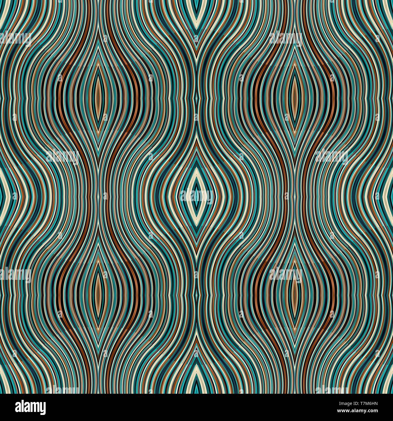 abstract seamless tan, dark slate gray and light sea green color wave ...