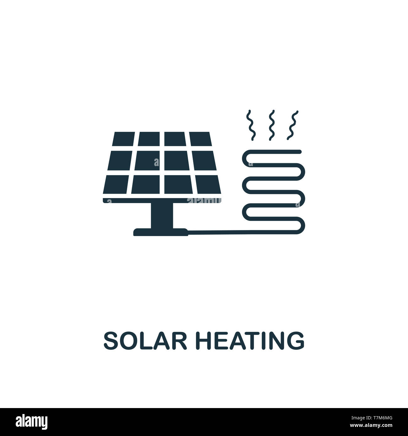 Solar Heating icon. Premium style design from urbanism collection. UX ...