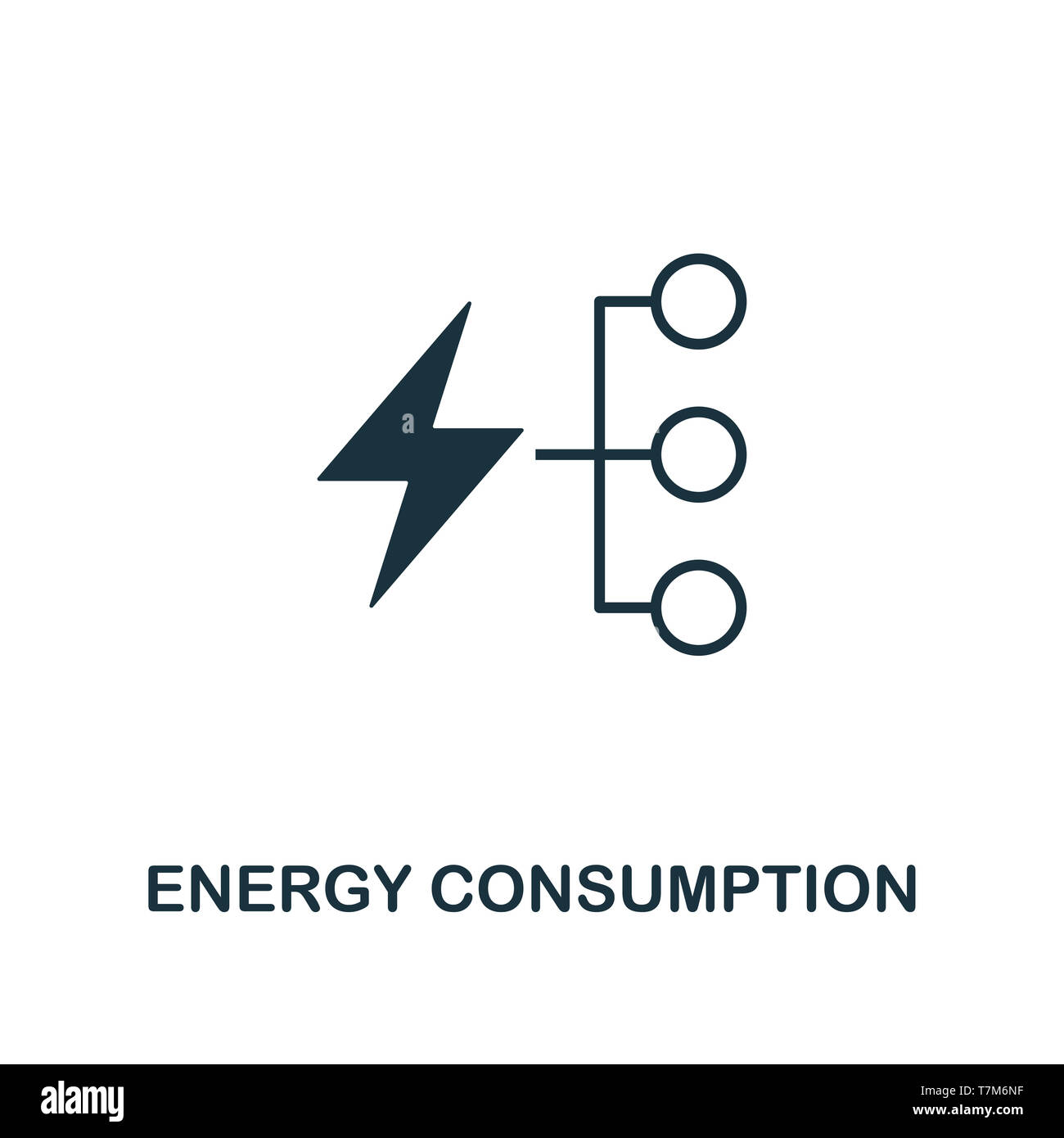 Energy Consumption Icon Premium Style Design From Urbanism Collection Ux And Ui Pixel Perfect