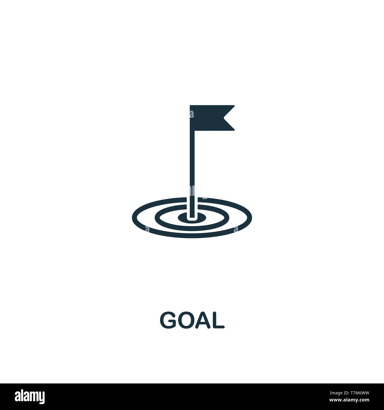 Goal icon. Premium style design from startup collection. UX and UI ...