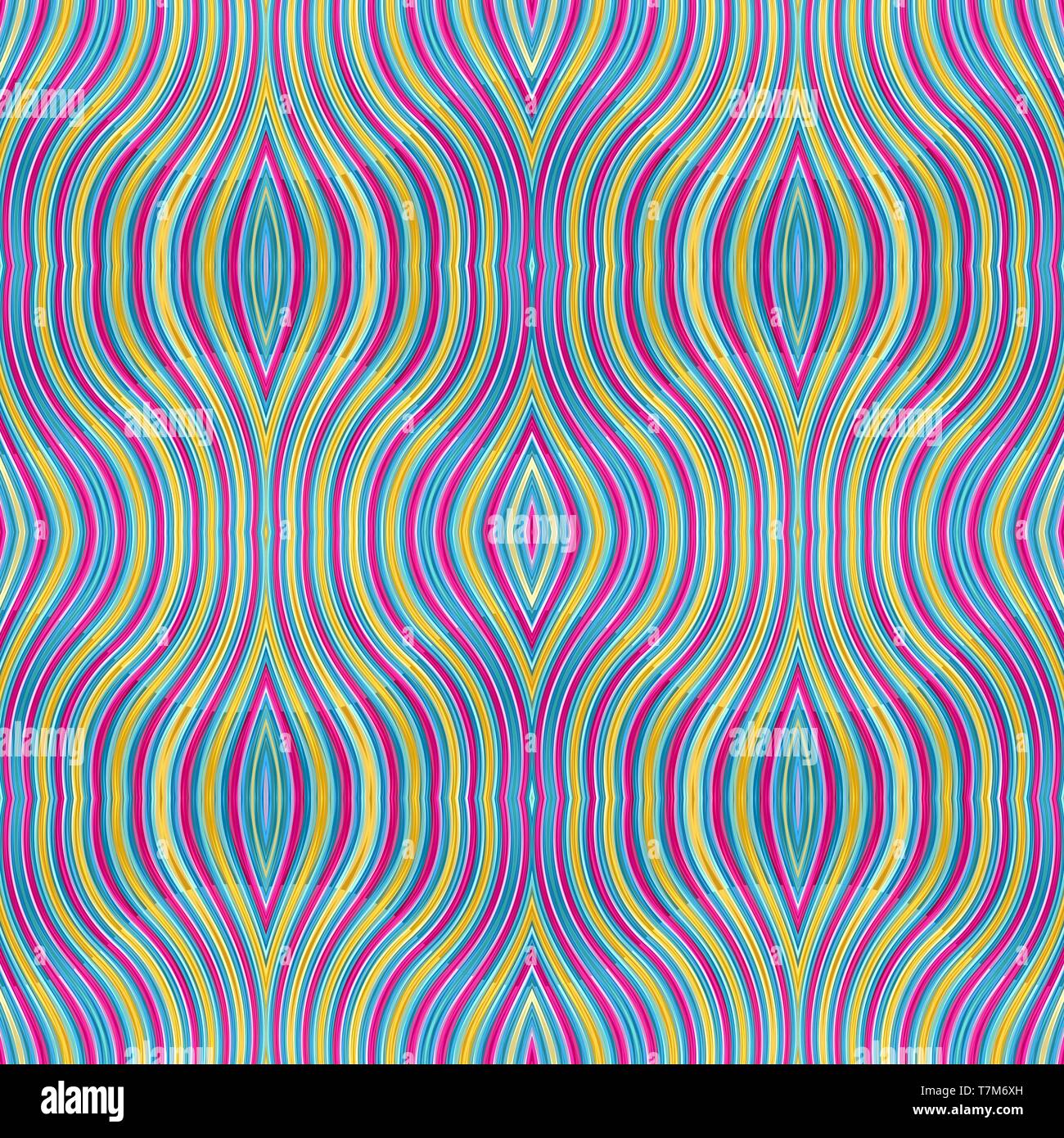 abstract seamless steel blue, sky blue and medium violet red color wave ...