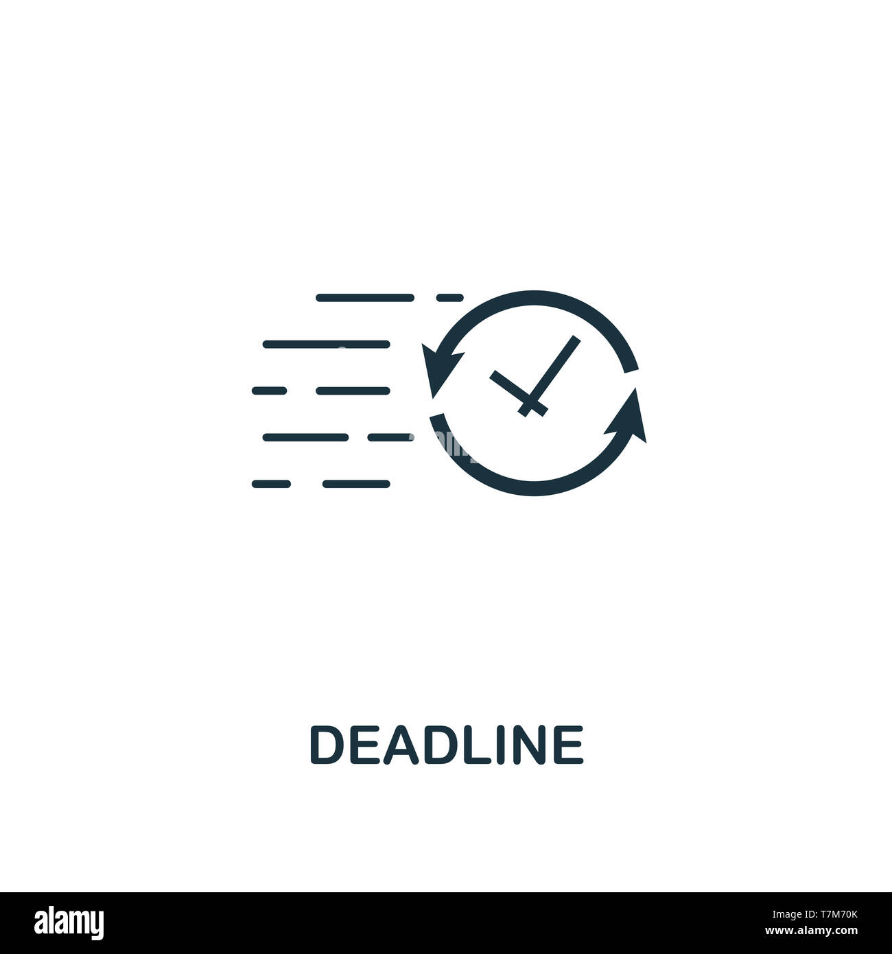 Deadline icon. Premium style design from startup collection. UX and UI ...