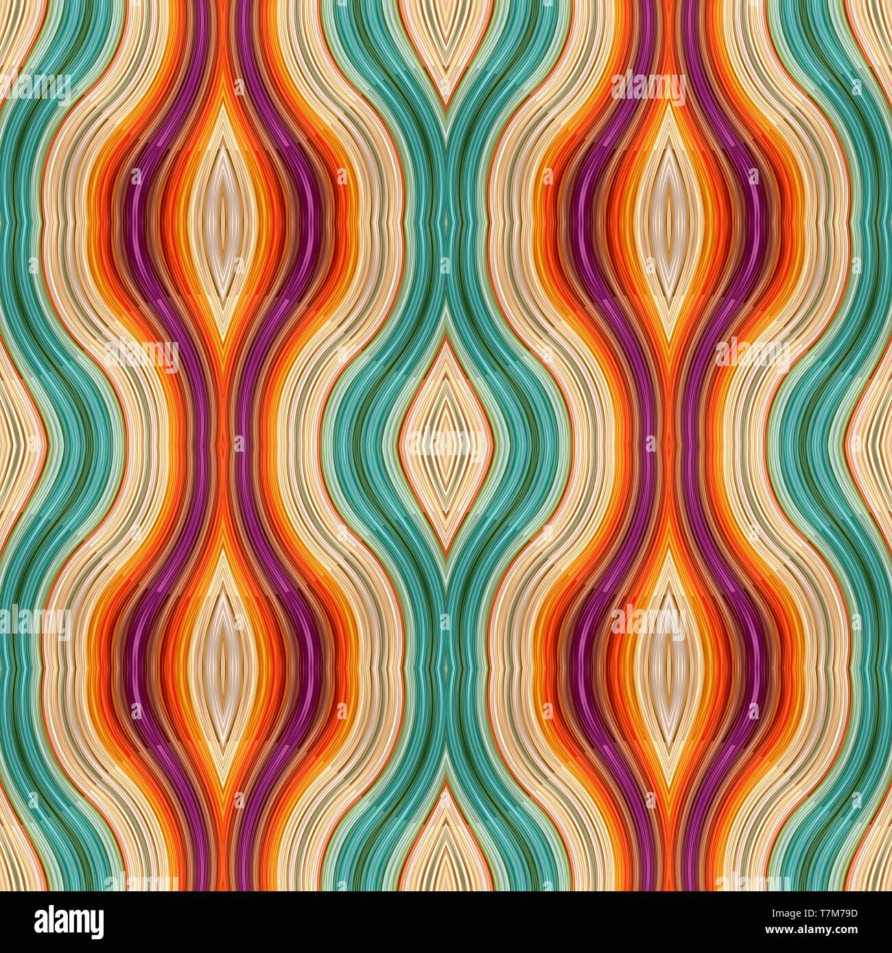 abstract seamless tan, sea green and firebrick color wave background ...