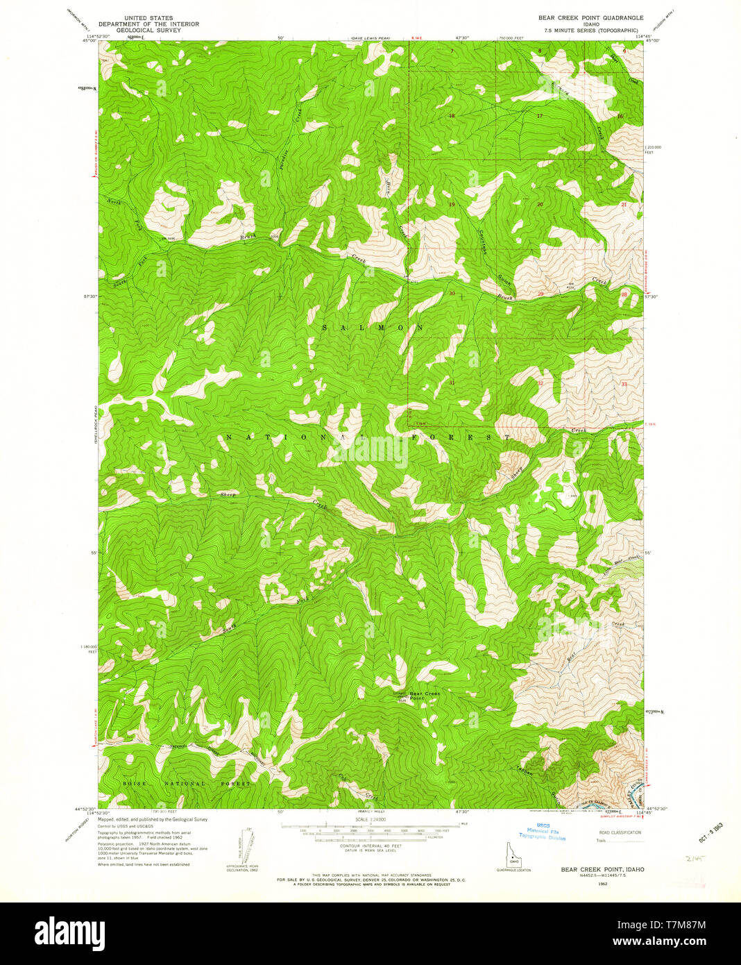 Map of bear creek hi-res stock photography and images - Alamy