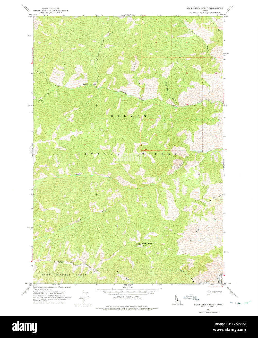 Map of bear creek hi-res stock photography and images - Alamy