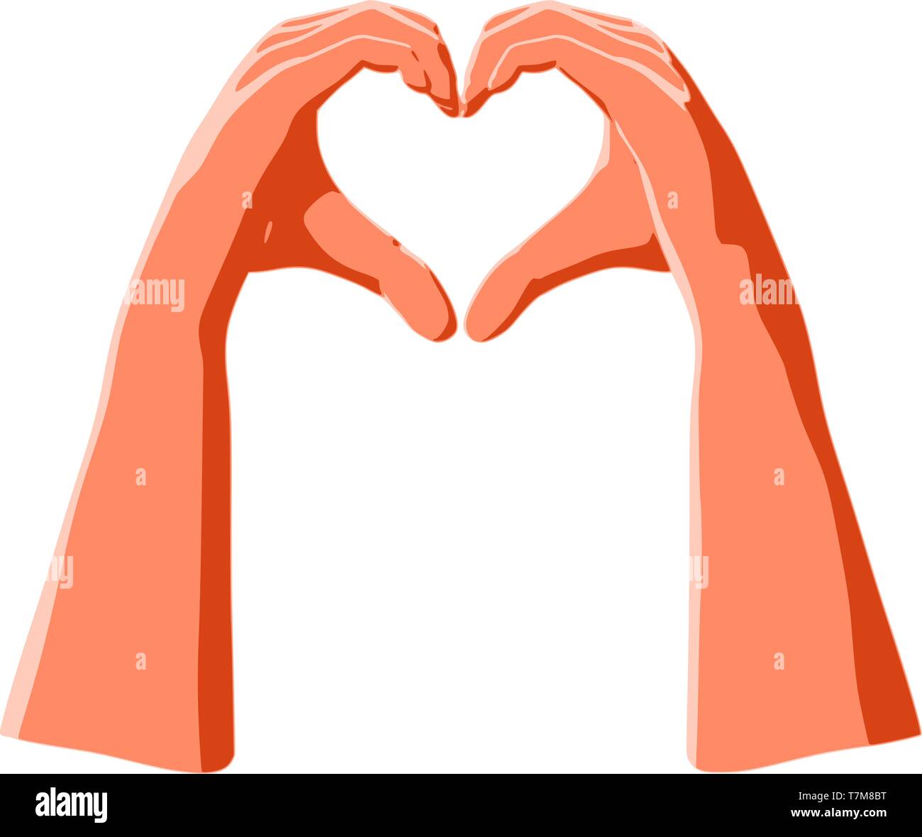 Heart shaped hands as symbol of love and romance, creative gesture for ...