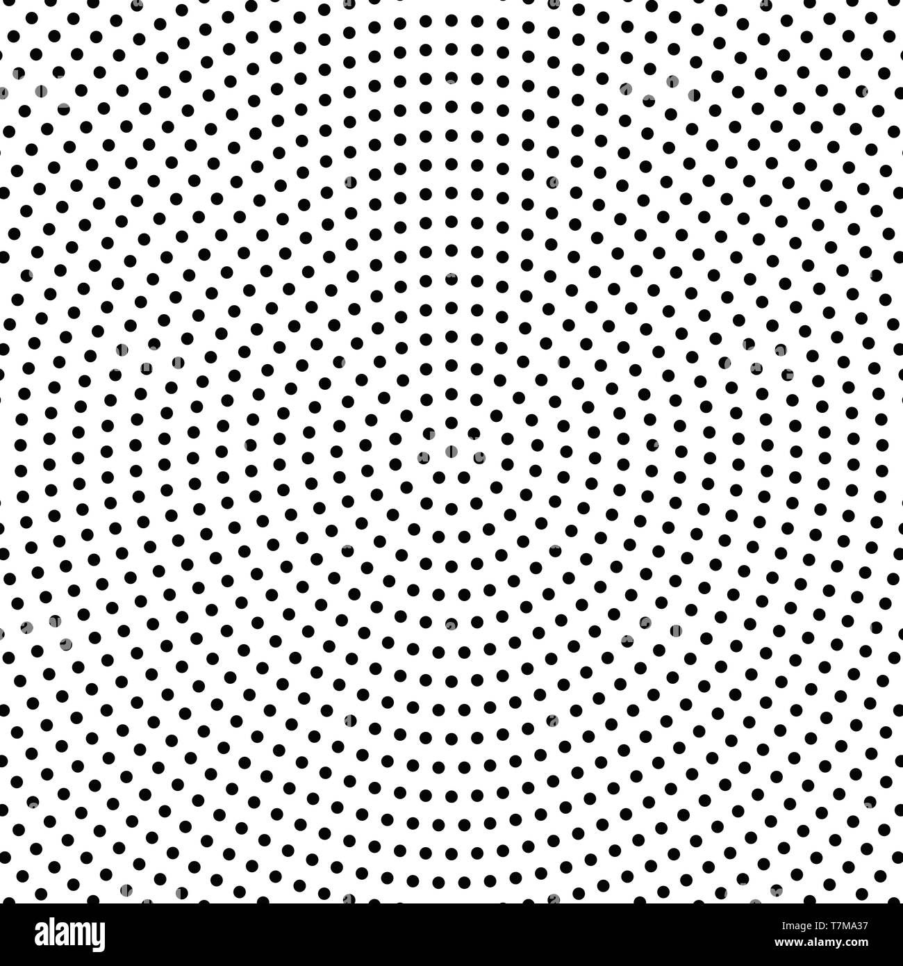 Retro dot pattern background - monochrome vector illustration Stock ...