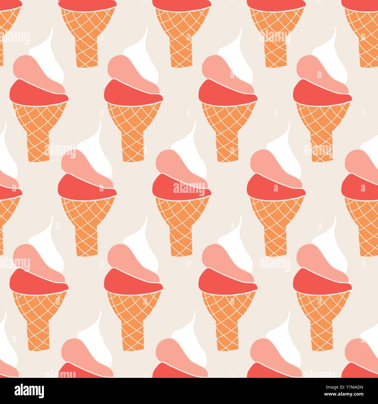 Retro ice cream cone hi-res stock photography and images - Alamy