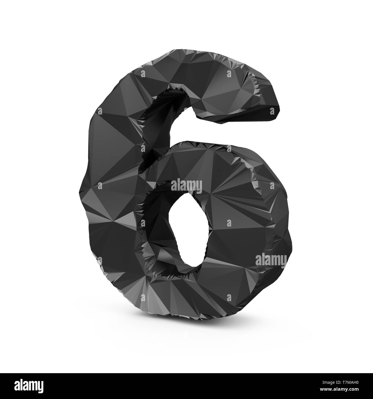 Polygonal font abc alphabet Black and White Stock Photos & Images - Alamy