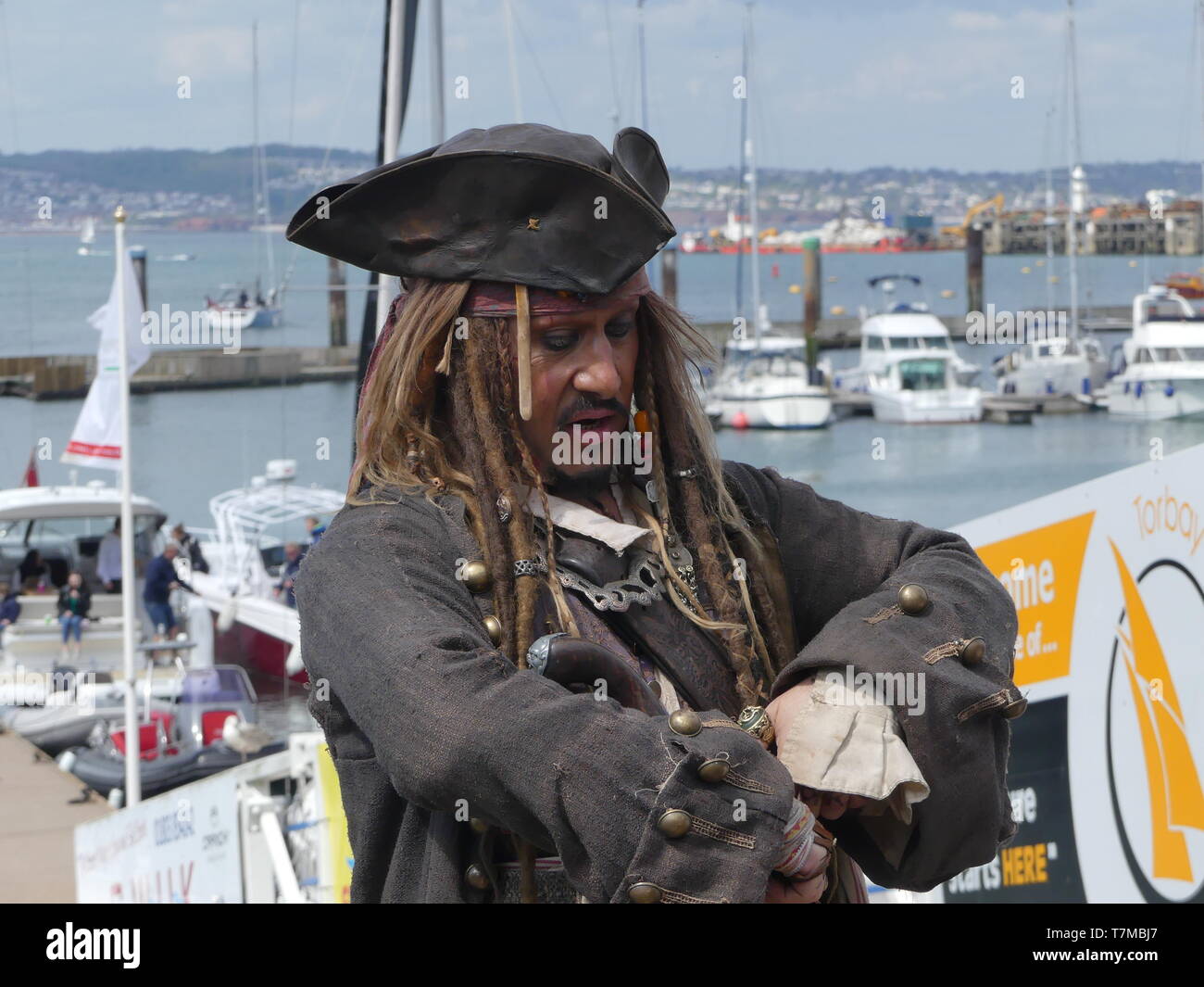 Brixham devon and pirate hi-res stock photography and images - Alamy