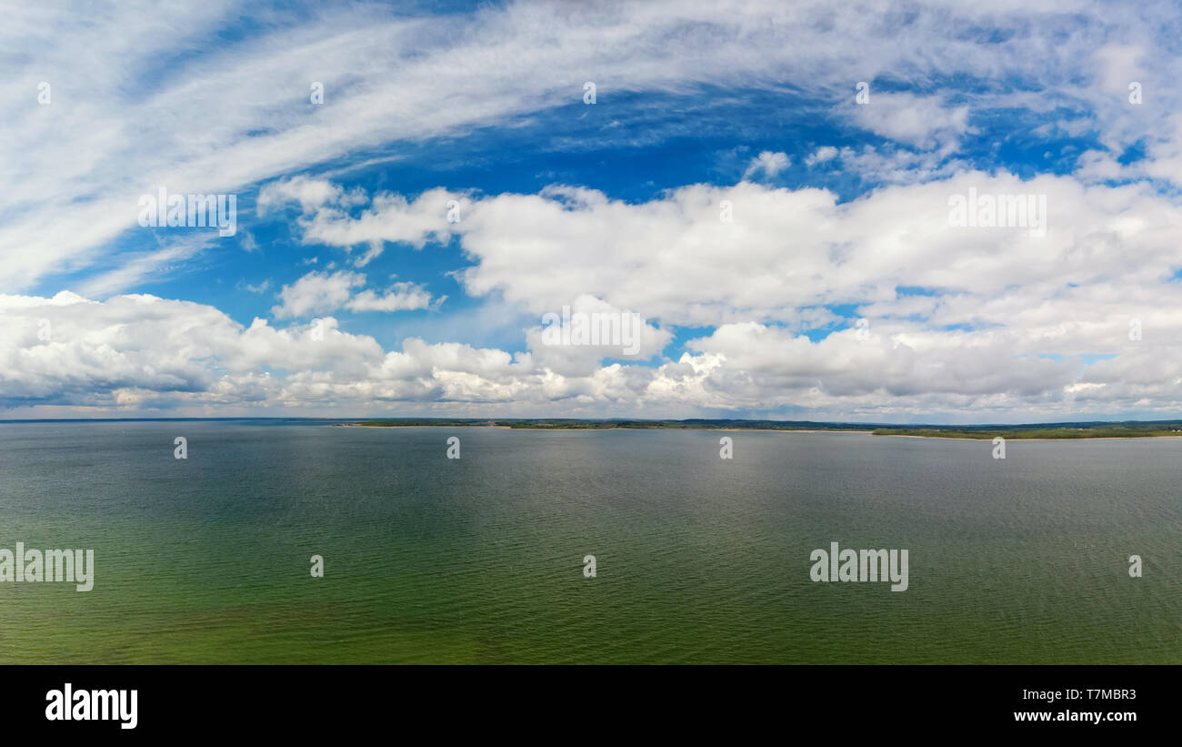 Aerial blue lake sky horizon hi-res stock photography and images - Alamy