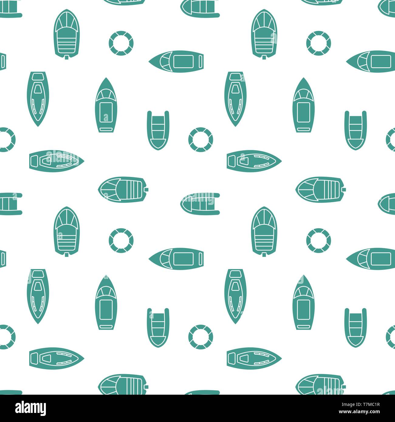 Boats silhouettes seamless pattern Stock Vector Image & Art - Alamy