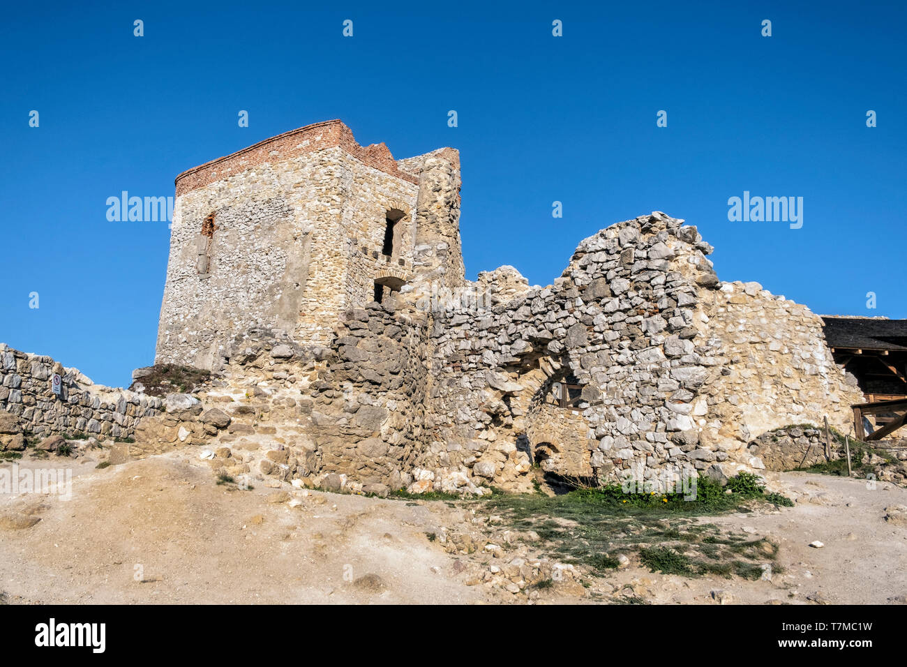 Cachtice castle ruins, Slovak republic, central Europe. Seat of bloody ...