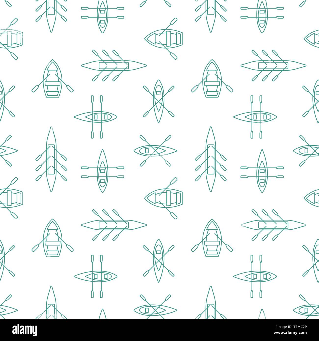 Boats silhouettes seamless pattern Stock Vector Image & Art - Alamy