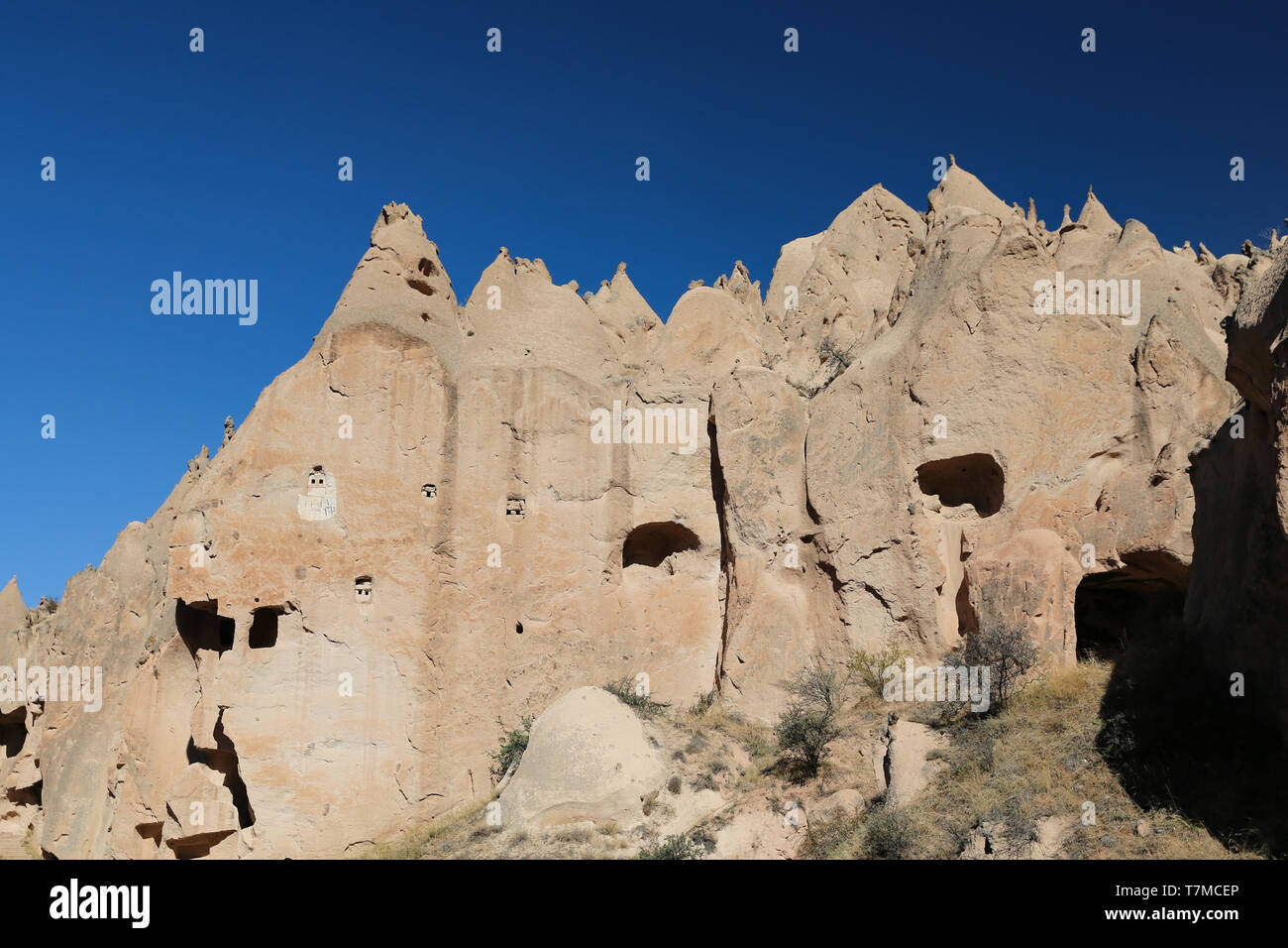 Rock Formations in Zelve Valley, Cappadocia, Nevsehir City, Turkey ...