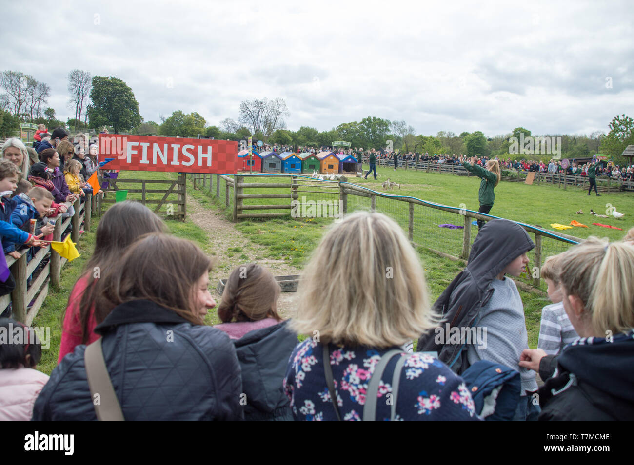 Viewers near finish line Stock Photo - Alamy