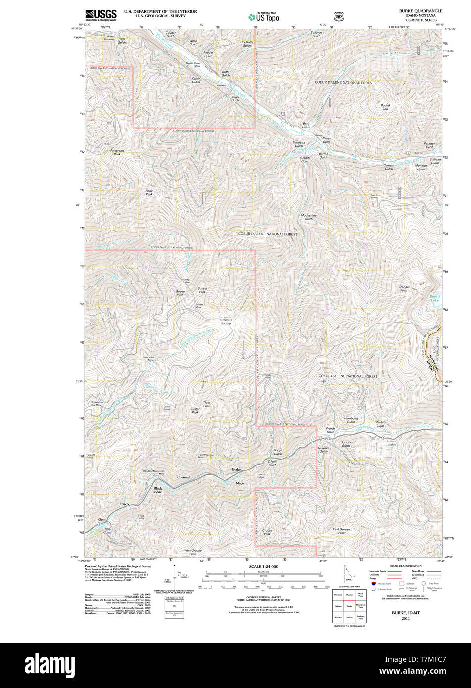 Map of burke Cut Out Stock Images & Pictures - Alamy