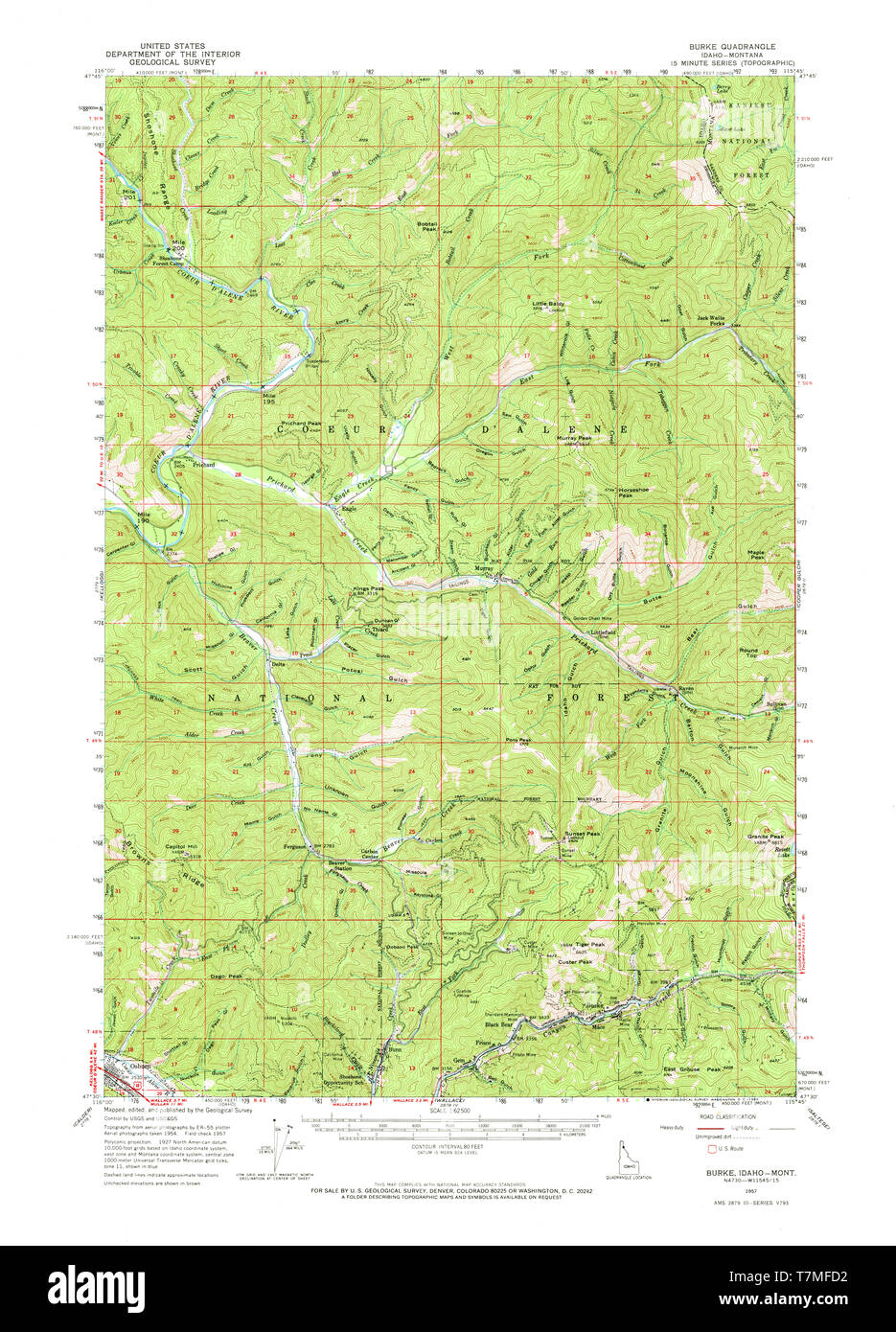 Map of burke hi-res stock photography and images - Alamy