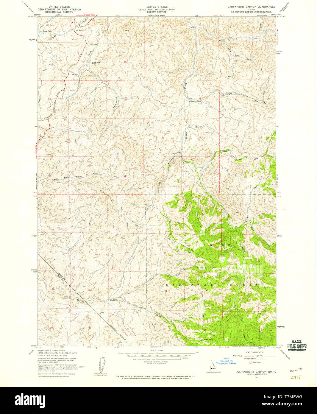 Map of cartwright hi-res stock photography and images - Alamy