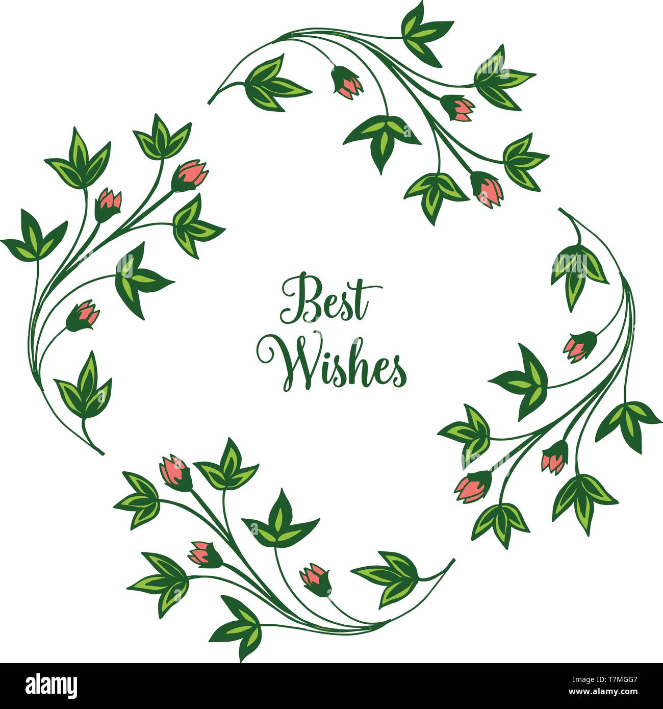 Vector illustration various pattern leaf floral frame for template best ...