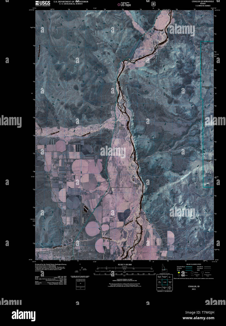 Challis map hi-res stock photography and images - Alamy