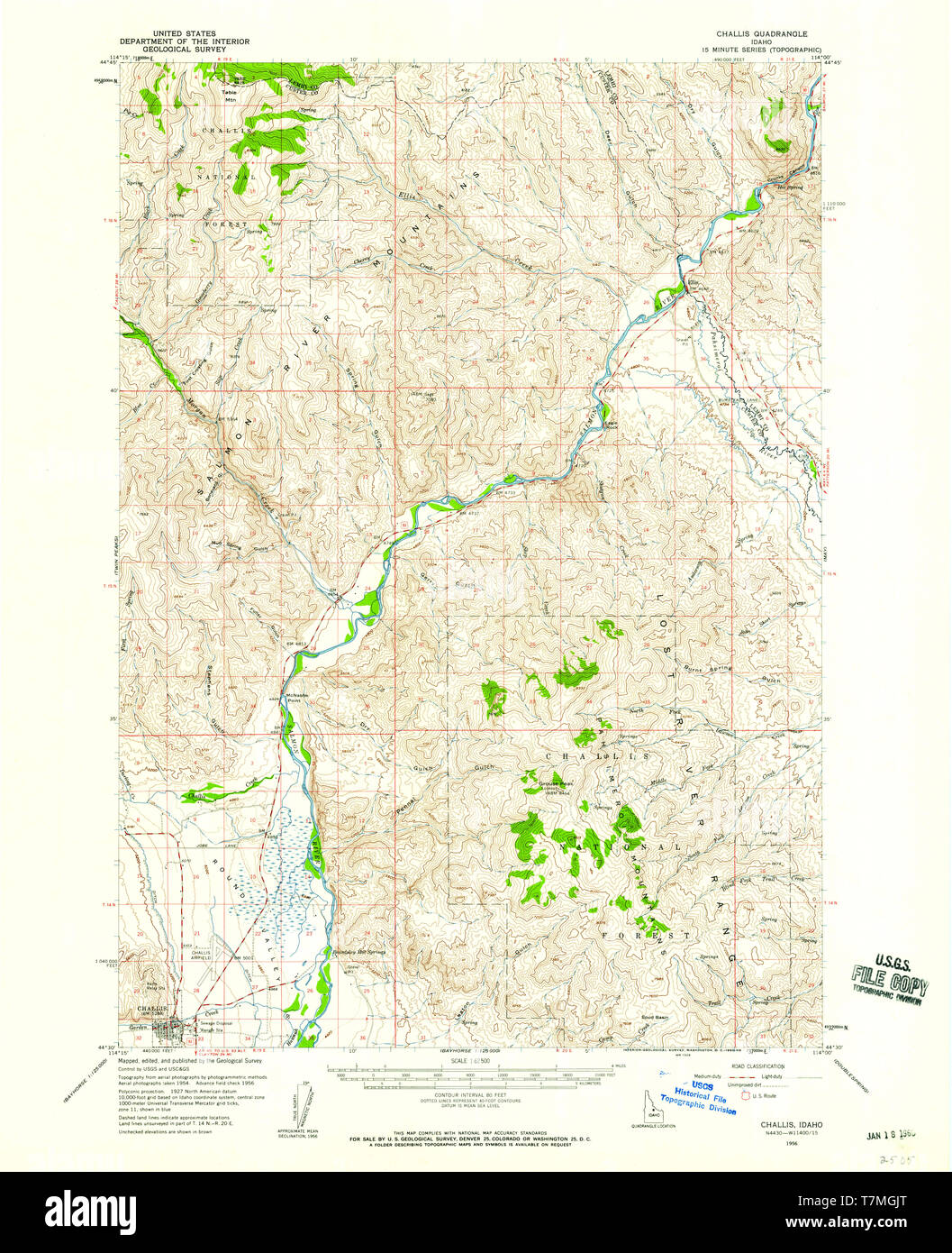 Map of challis hi-res stock photography and images - Alamy