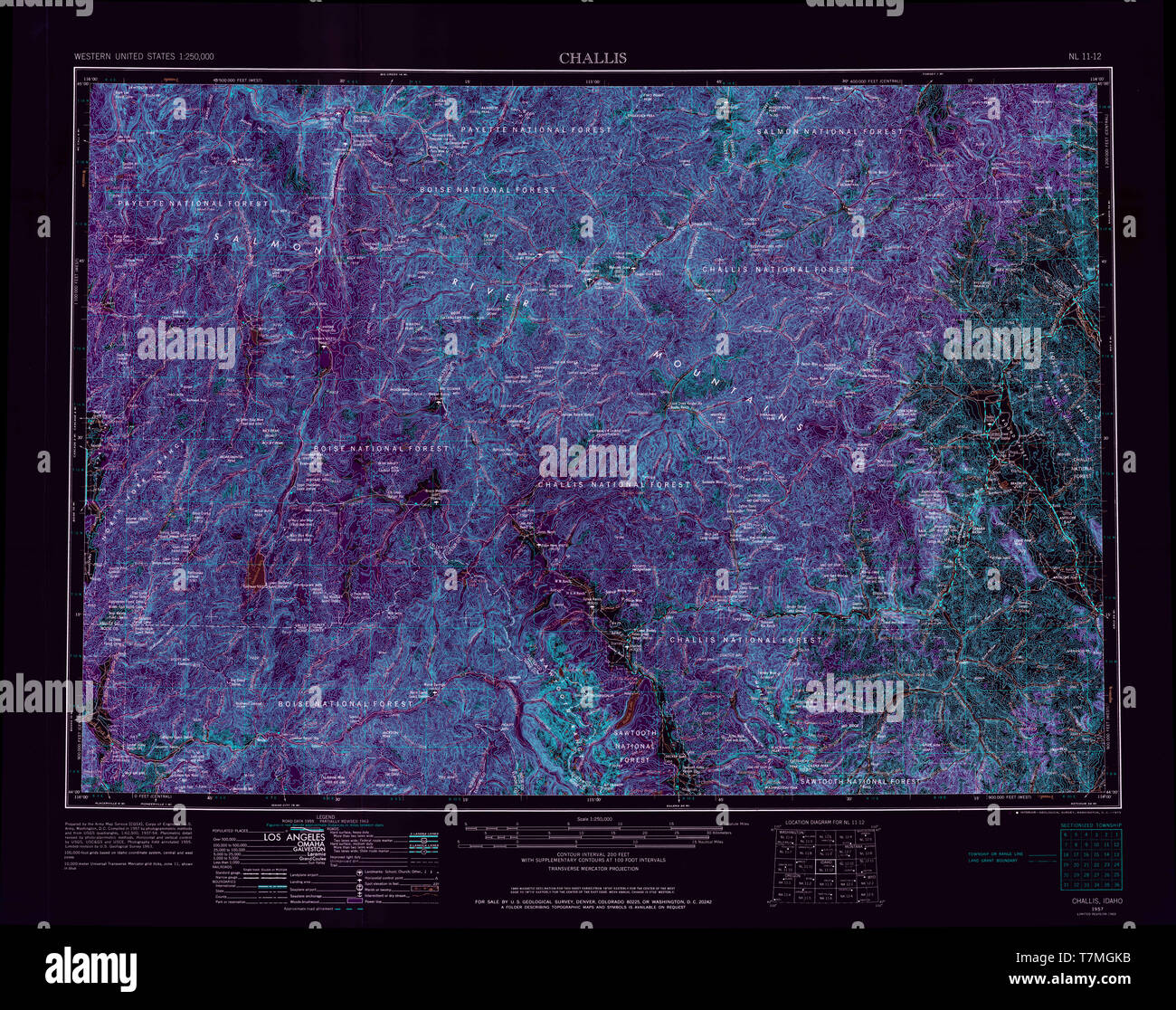 Challis idaho map hi-res stock photography and images - Alamy