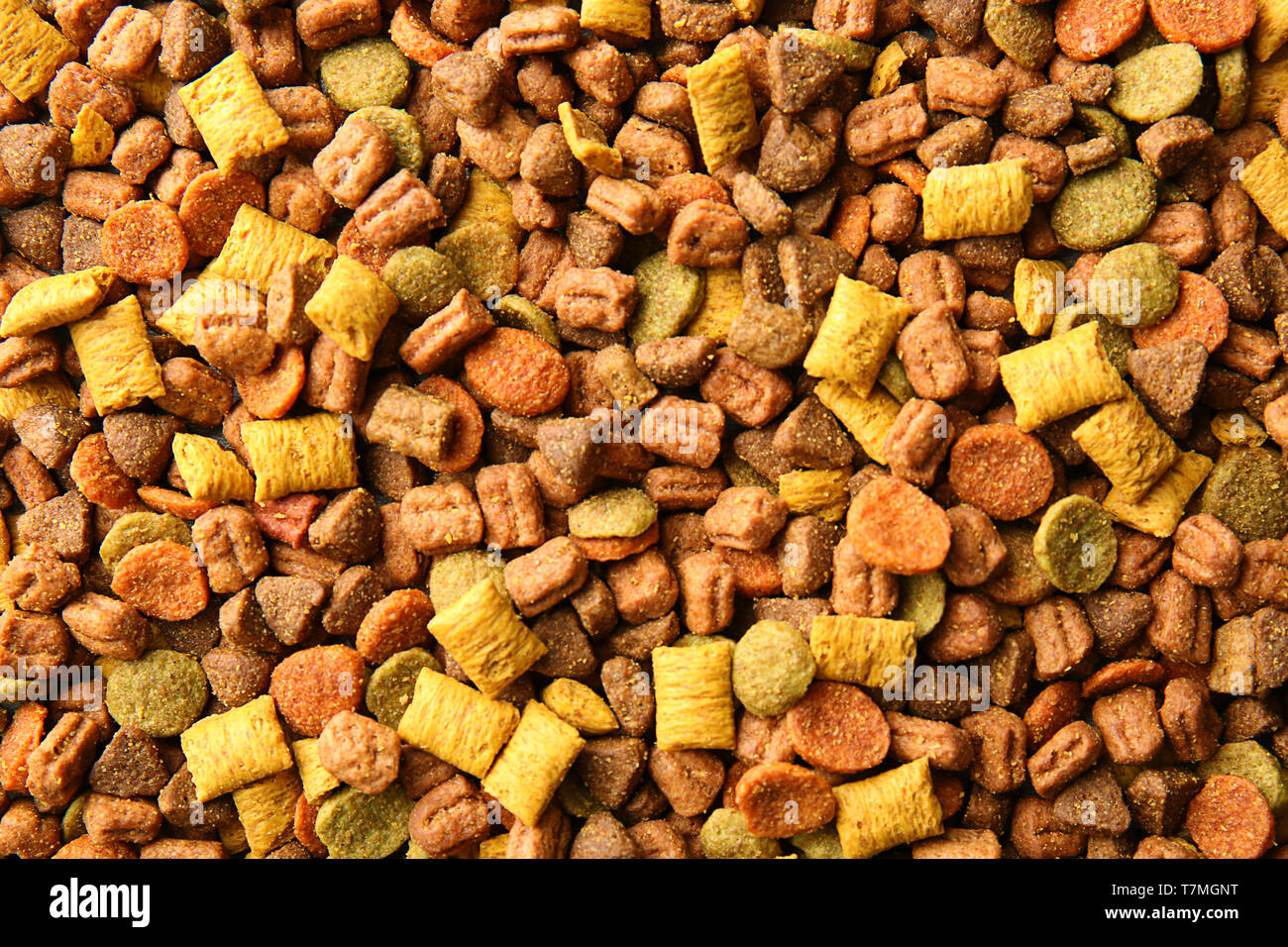 Pet food as background Stock Photo - Alamy