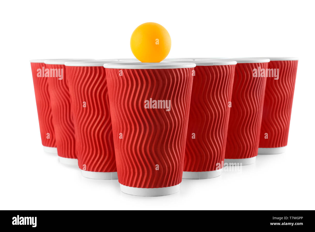 Oem Beer Pong Set 12 Cups 2 Balls Color Box Package Cup