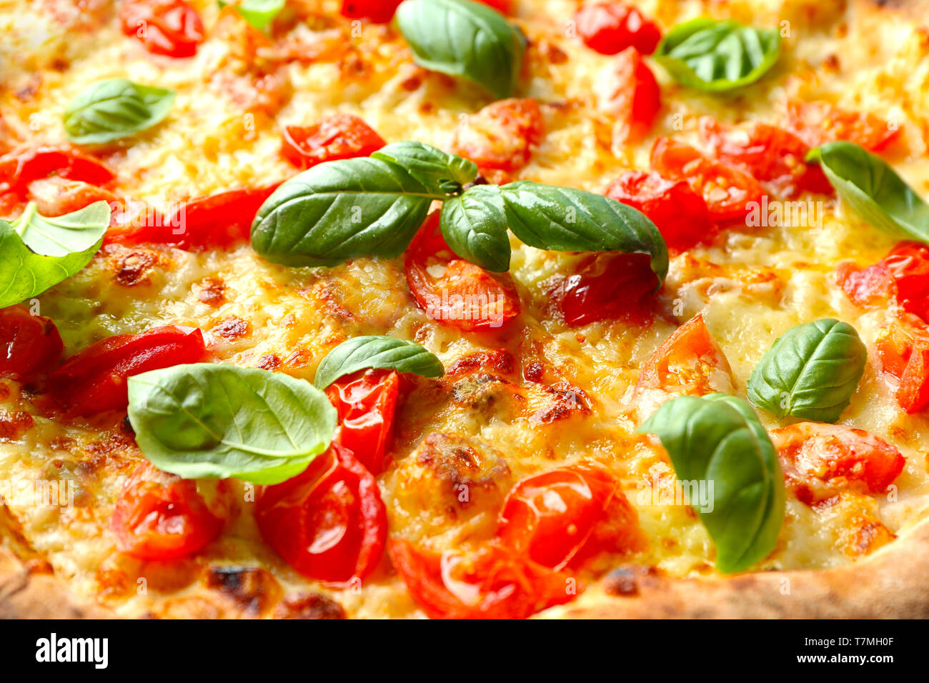 Delicious pizza, closeup Stock Photo - Alamy